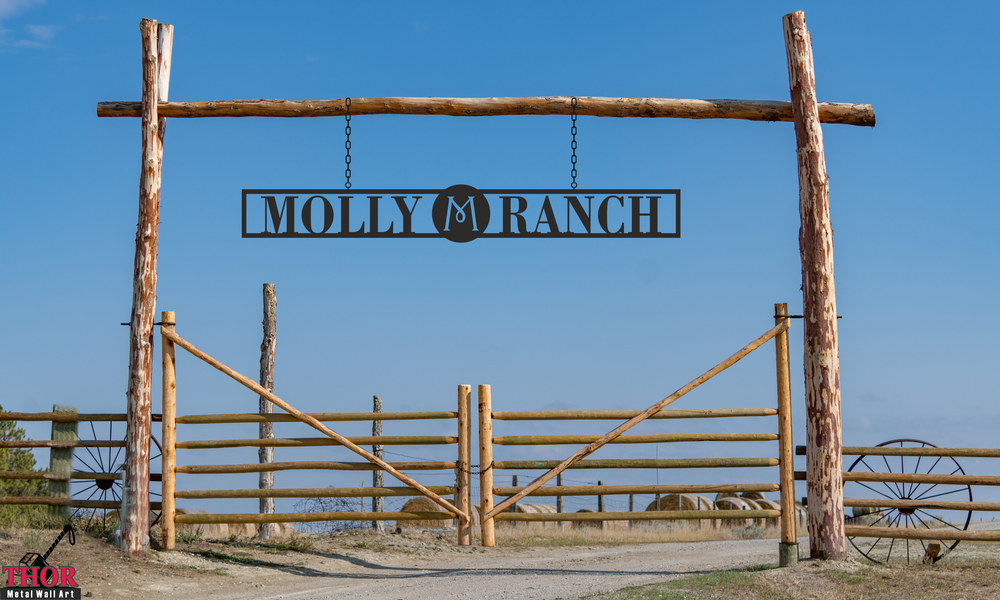 Metal Ranch Entrance Signs – thorwallart.com